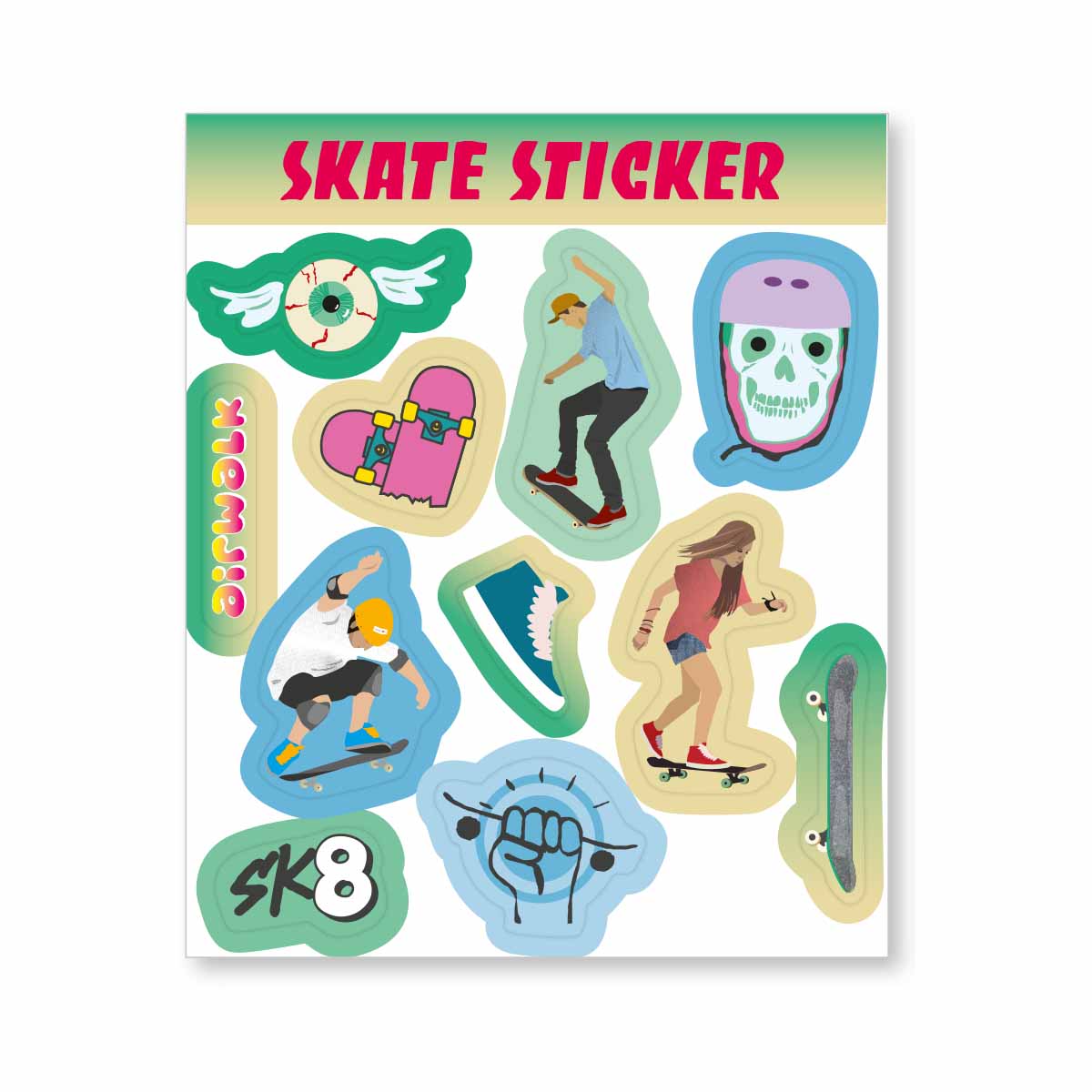Skater Sticker – Firlefantastisch Der Partyshop
